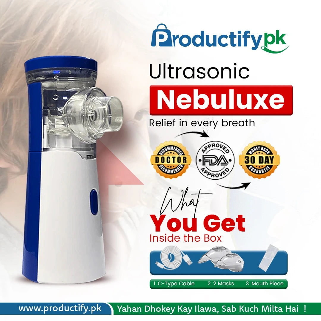 Nebuluxe Ultrasonic Portable Nebulizer Kit- FDA Approved – Productify ...